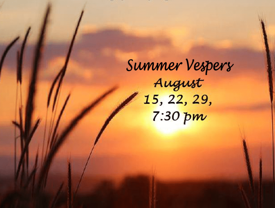 2023 Summer Vespers | Sisters of St. Dominic