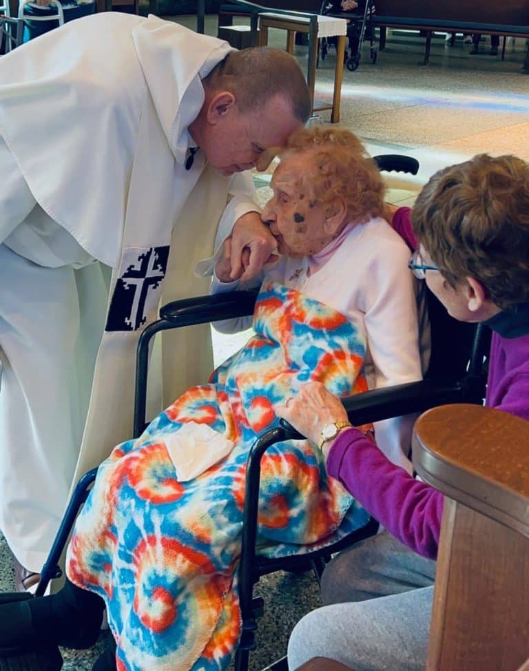 Father Ron And S. Francis | Sisters of St. Dominic